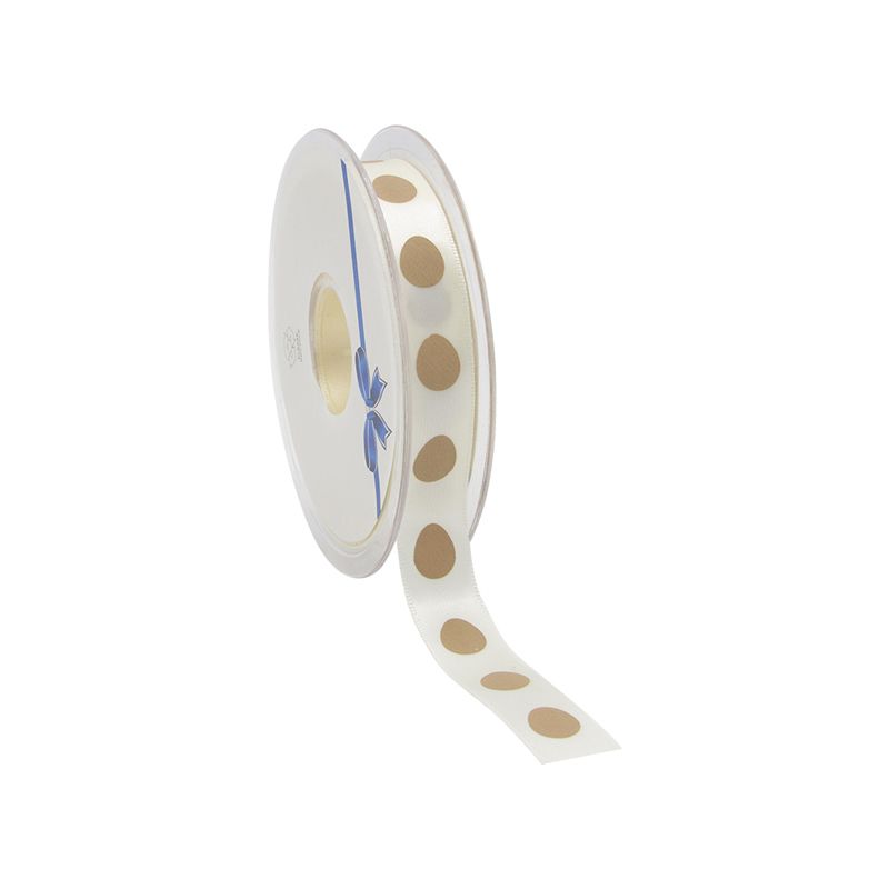 Cadeaulint paaseitjes creme 15 mm (25 meter) - Decoma.nl